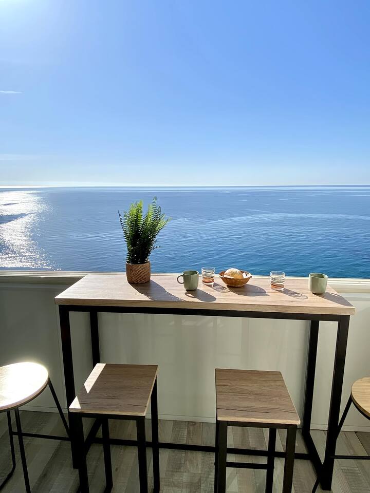 Superbe Appart Climatisé(salon+2 Chambres)vue Mer - Bastia