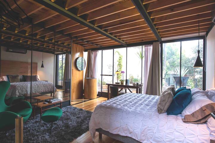 Habitación Privada Con Terraza Propia Y Mucha Luz. - Mexico City