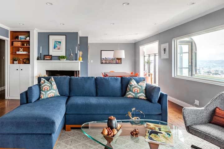 Hill Top Oasis With Panoramic Views And Mid-century Flair - Baker Beach, CA