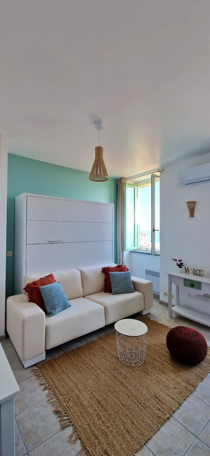 Studio, 2 éToiles, Avec Superbe Vue Mer Et Monaco. - Beausoleil