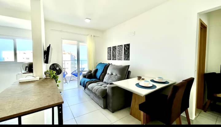 View To The Sea With  Balcony And Garage - Praia Grande