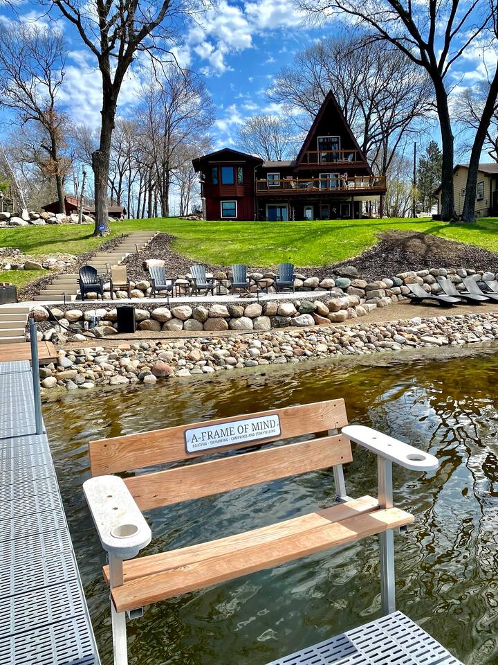 A-frame Of Mind On Blue Lake With Pontoon For Rent - Splash Park, Princeton