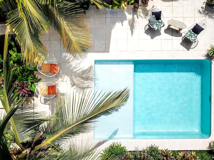 Modern Surf Oasis In Palm Canopy - Guatemala