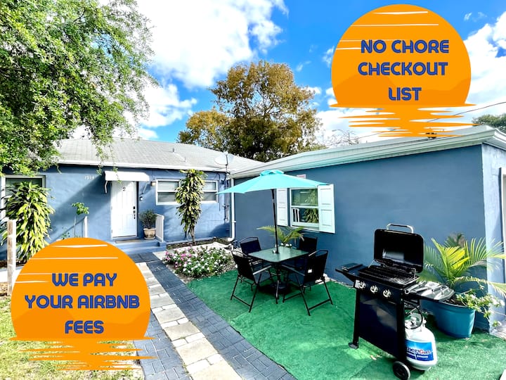 Near Beach Hollywood Getaway, No Bnb Fees/chores - Dania Beach, FL
