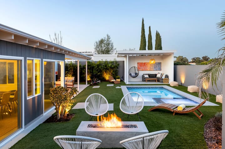 Midcentury Lux 4br Home W Pool/spa/cabana/firepit - San Diego, CA