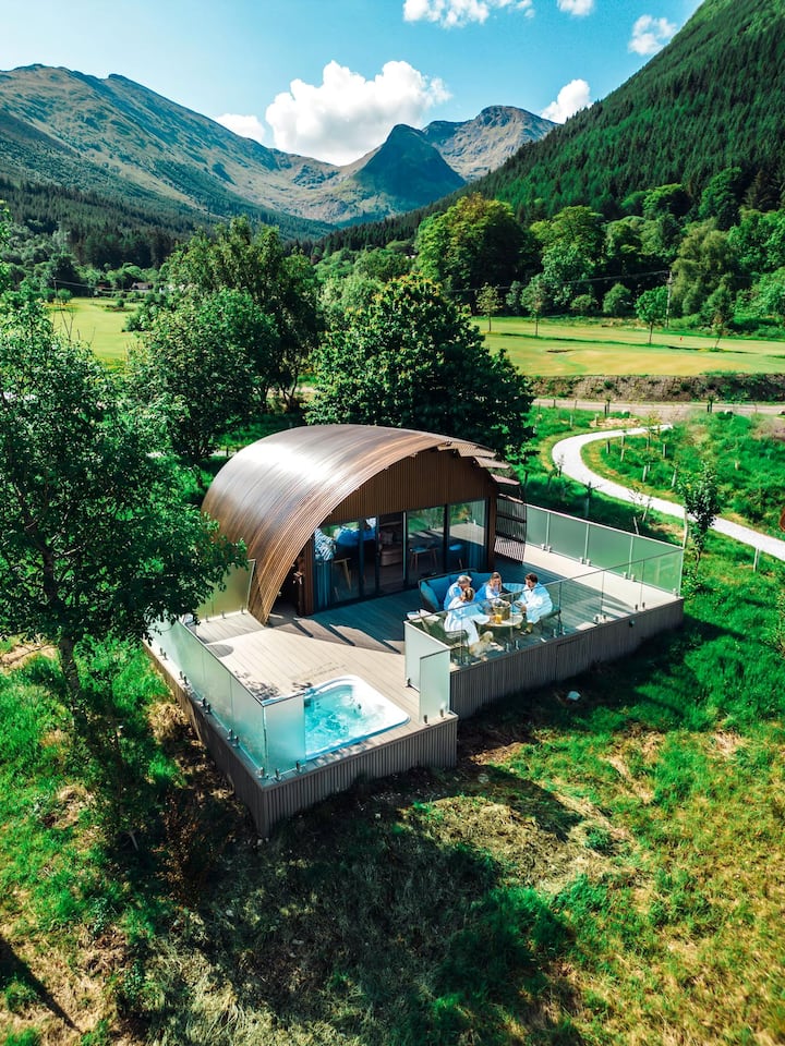 Seabed Luxury Lookout With Hot Tub "Wave" - Glencoe