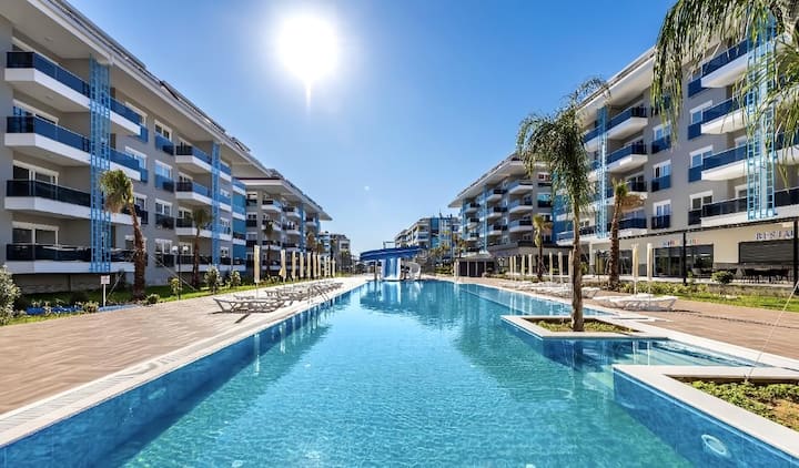 New 1+1 With Pool, 400 M From The Sea - Oba