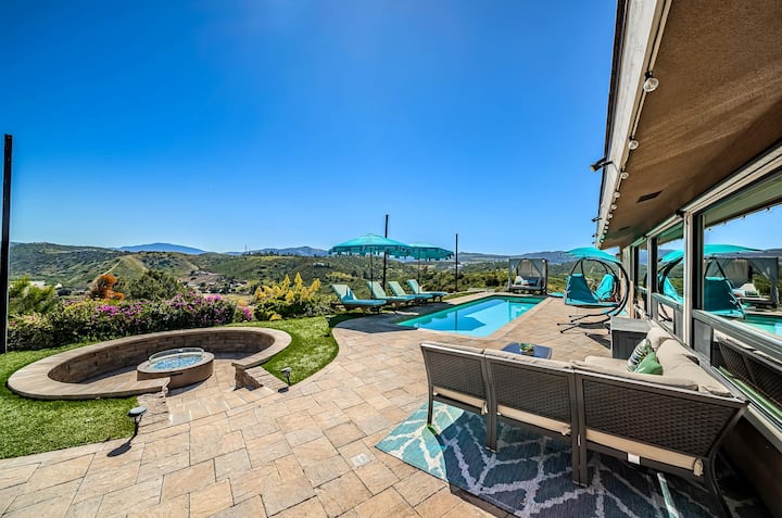 Lakeside Hilltop Retreat W/amazing Pool & Spa - Lakeside