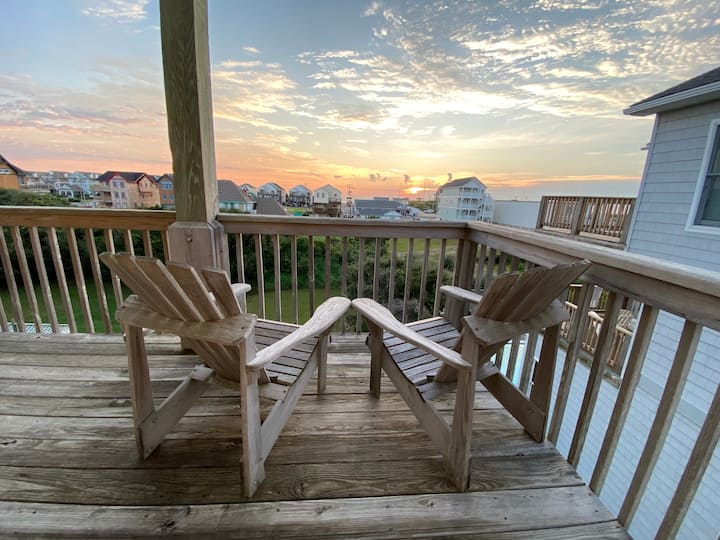 Beach House W/ Ocean & Sound Views*pool & Hot Tub - Nags Head, NC