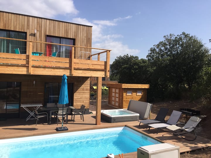 Villa Climatisée Avec Jacuzzi Et Piscine Chauffée - Corsica