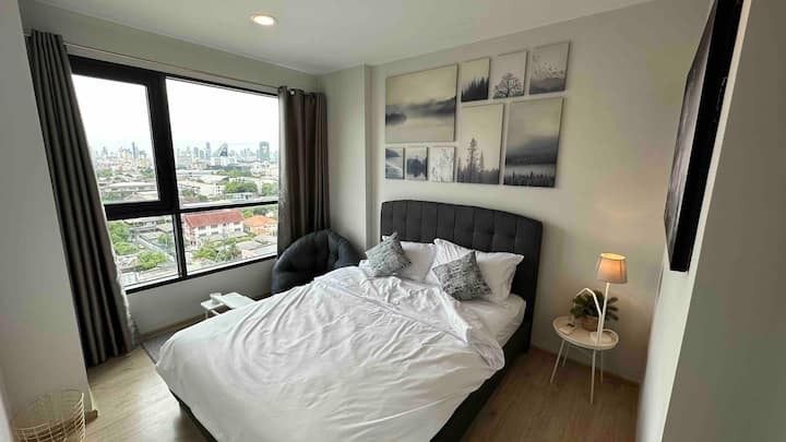 Cityview Room 5min Ride To Mrt Huay Khwang,wi-fi - 