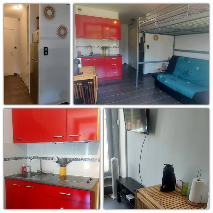 Joli Studio Avec Parking Proche De La Plage - Carnon