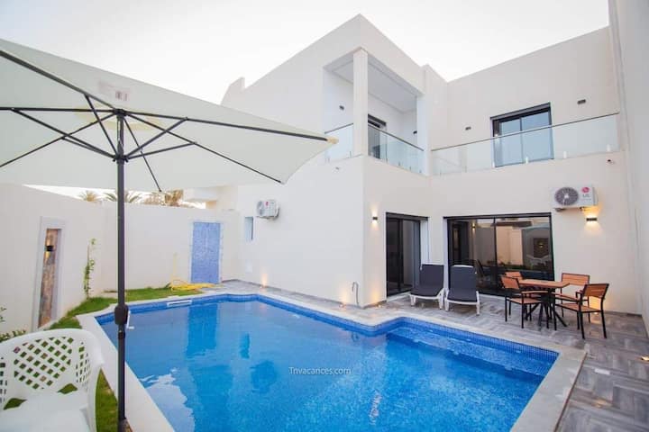 Villa Carla Piscine Privée 200 Mètres De La Plage - Tunisia