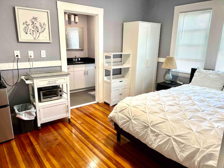 Newton Studio With Parking, 4 Minutes Walk To T - Wellesley, MA