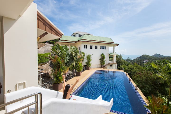 Villa Brussou-luxury 3br Villa With Waterslide - Ko Pha Ngan