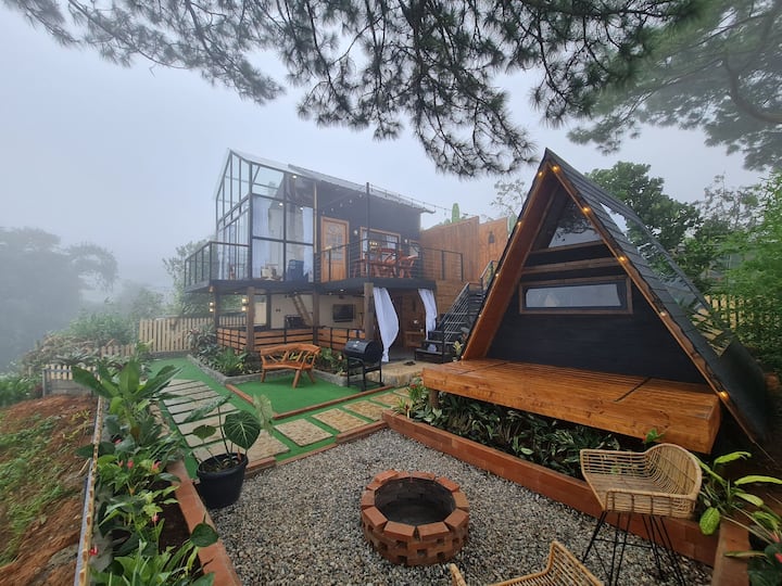 Unique Glass Cabin W/ Overlooking Sea Of Lights - 