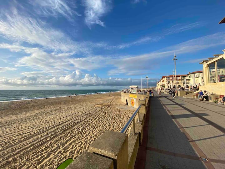 Studio Plage Sud Avec Piscine Et Parking - Labenne