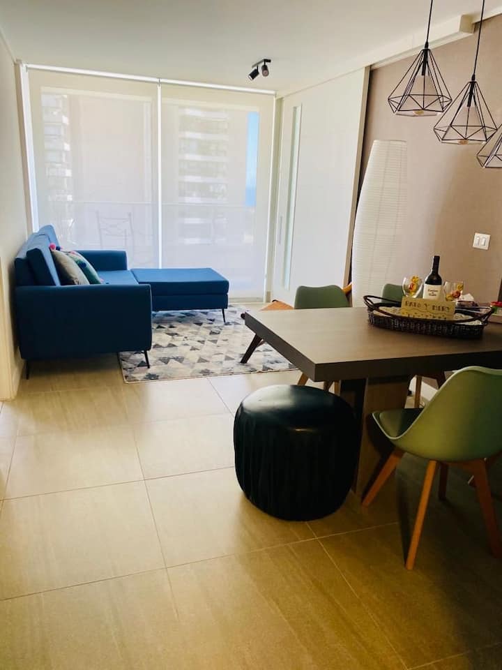 Departamento Nuevo Con Vista A Parque Y Mar - Concón