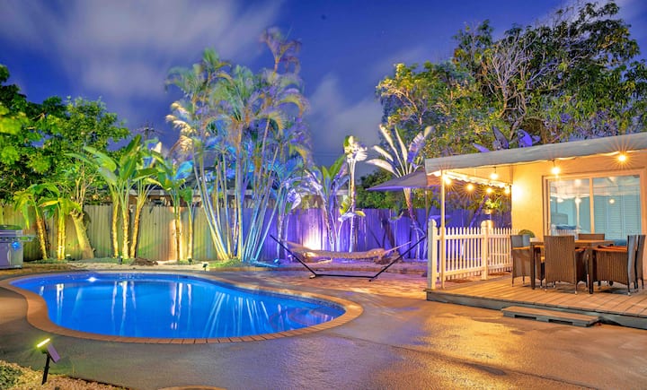 Cheerful 3 Br Private Heated Pool Home. Near Beach - Pompano Beach, FL