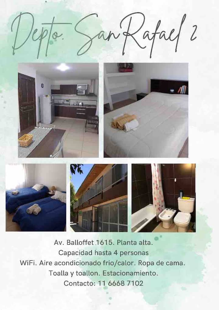 Departamento Para 4 Personas, Con Guarda Coche - San Rafael, Argentina