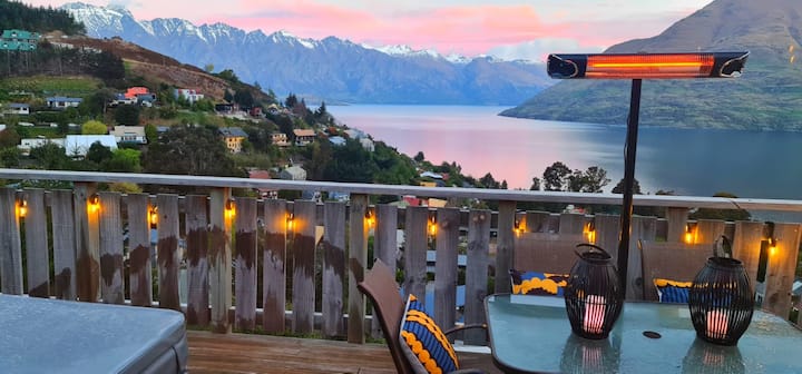 Lake & Mountain View From Private Hot Tub/spa Pool - ニュージーランド クイーンズタウン