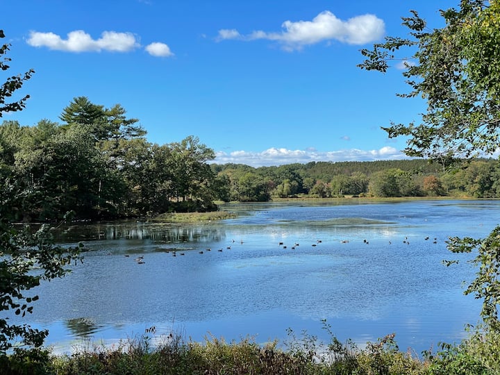 Dreamy Waterfront Condo | 5★ Location, ♛ King Beds - Concord, MA