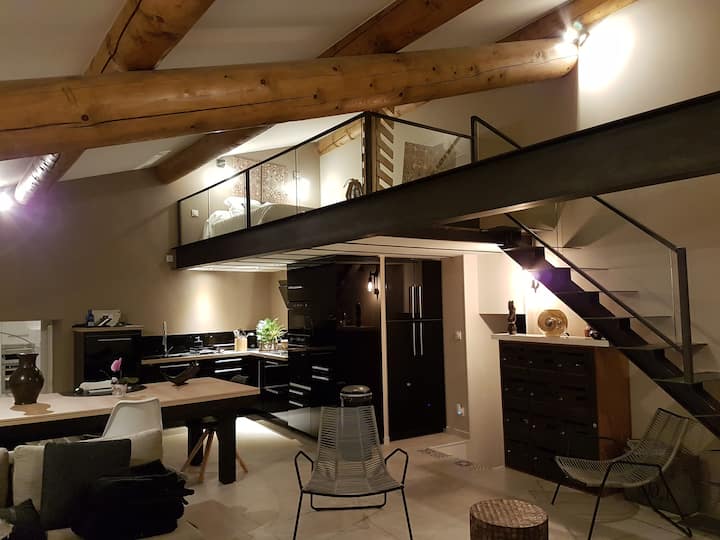 Mas De Caractère "Black 212" Avec Spa Privatif - Vaucluse