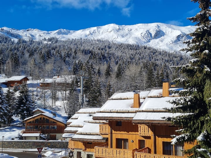 Superb Location Garden Apartment In Meribel Centre - Les Avanchers-Valmorel