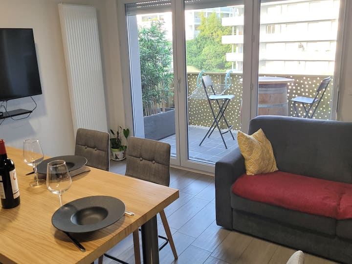 Superbe Appartement Avec Terrasse, Parking Gratuit - Bayonne