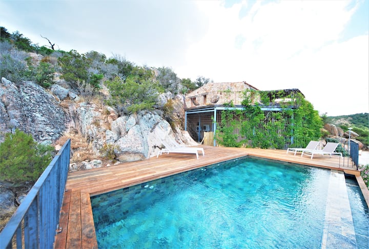 Palombaggia Vue Mer Et Montagne Bergerie Piscine - Porto-Vecchio