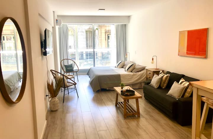Cozy Studio At Recoleta! Fast Wifi/near Metro D - Recoleta