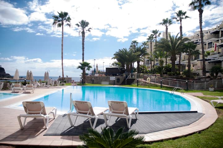 Fantastic Oceanview Apartment With Heated Pool - Puerto de Mogán