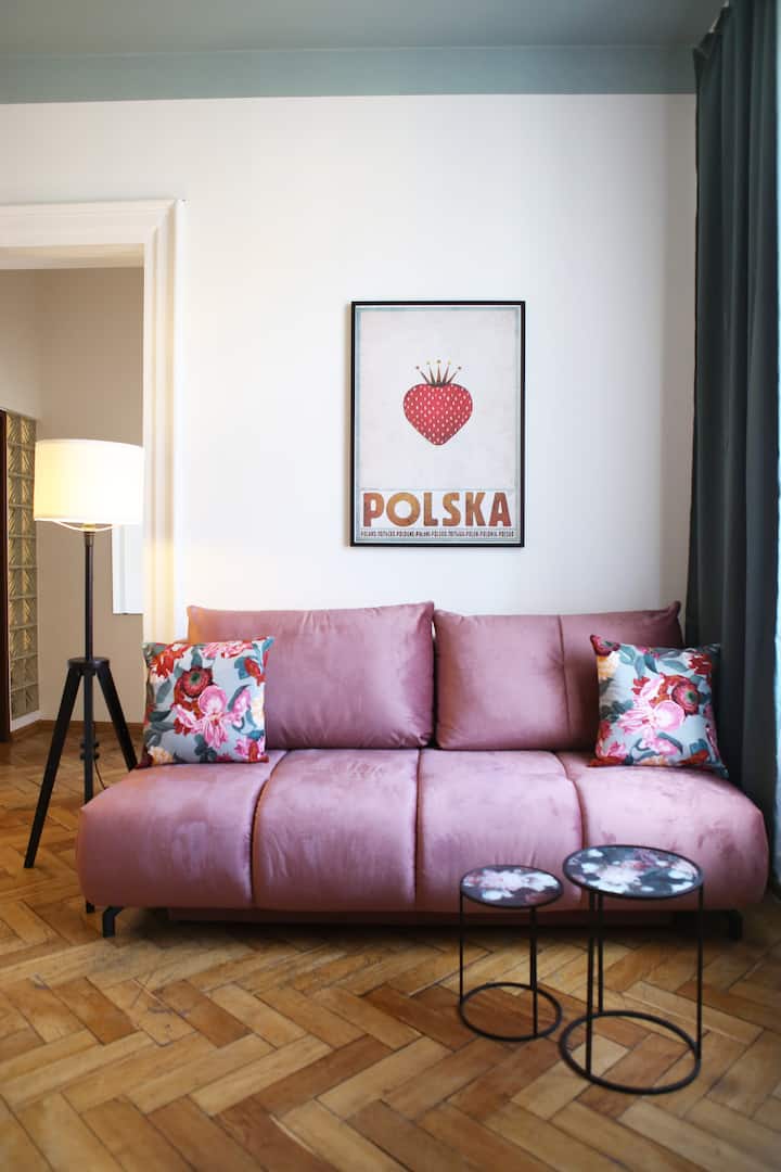 Comfy Flat With Living Room & Open Plan Kitchen - Kraków