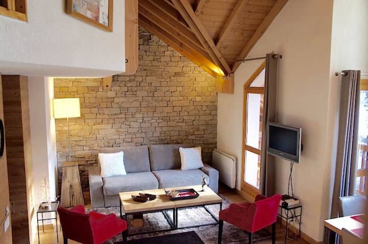 Appartement Plein Sud Ambiance Chalet 8 Personnes - Valloire