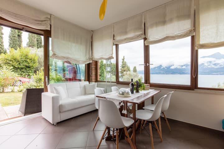 Three-room Apart. With Lake View, Garden, Parking - Torri del Benaco