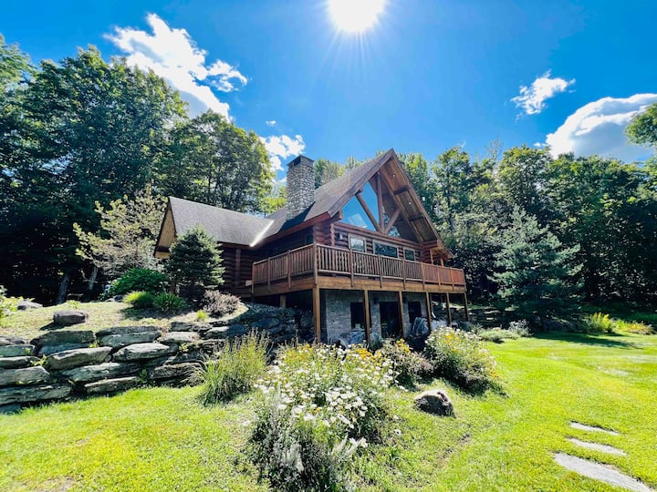 Olympic Log Cabin: Fire Pit, 2min To Stowe Village - Stowe, VT