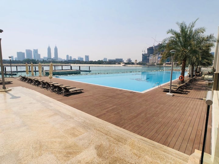 Palm Jumeirah 9th Floor With Dubai Skyline View - Dubái