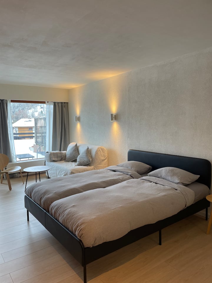 Studio Chaleureux Avec Vue - Nendaz