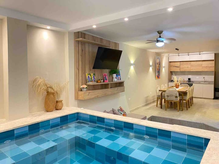 9.1 Comfy Downtown House With Indoor Jacuzzi - Cartagena