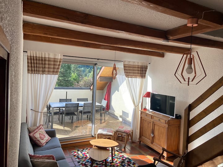 App. Duplex St Lary Village 6/8p. /Grande Terrasse - Saint-Lary-Soulan