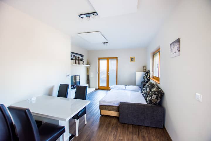 1bdr, Privat Parking, Terrace - Planica