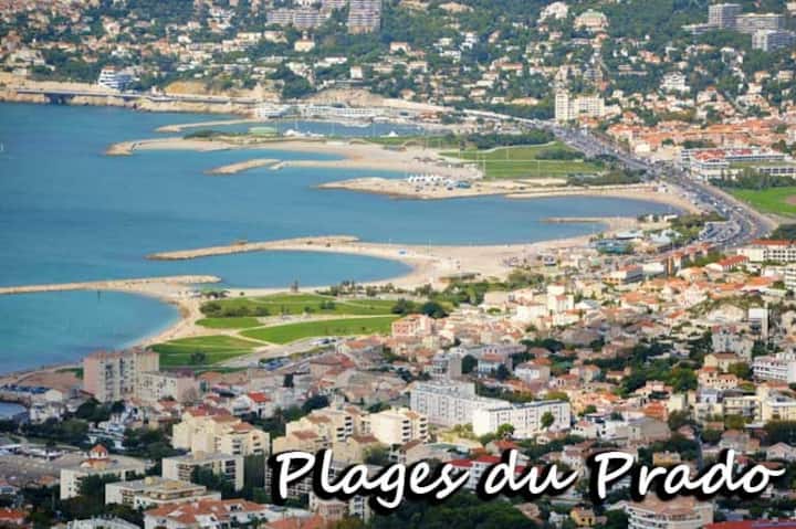 Studette, Proche Plage Et Stade Vélodrome. Parking - Marseille