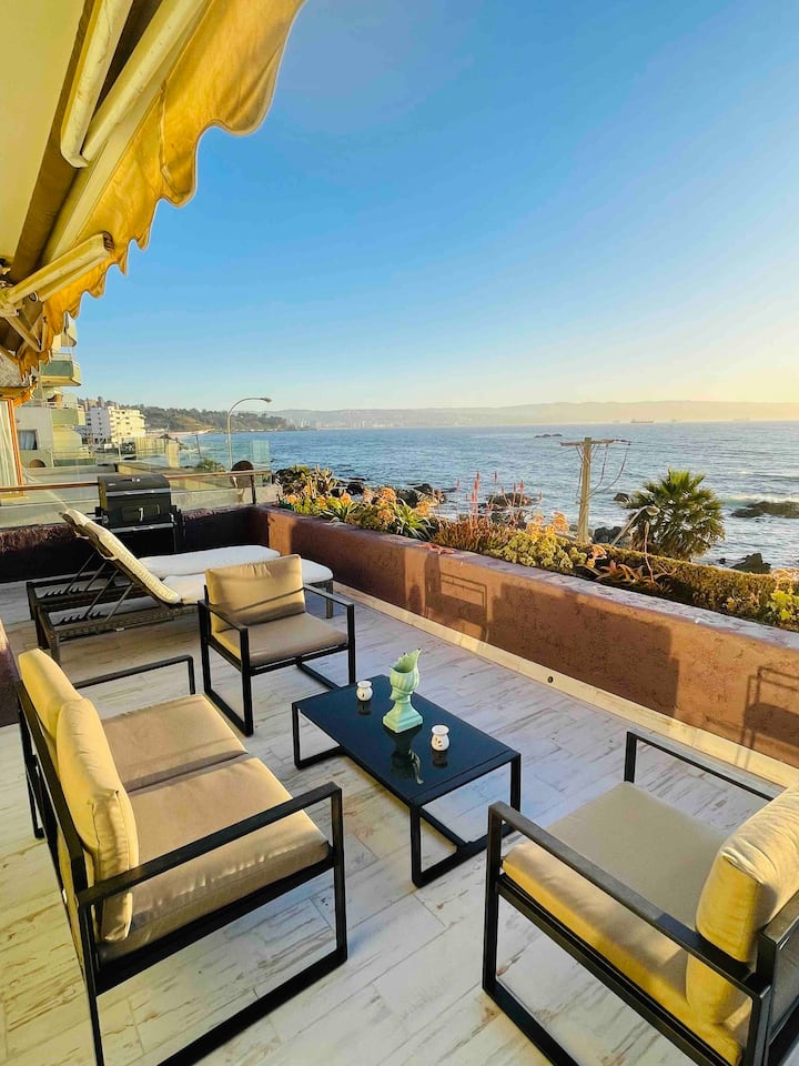 ¡Lujoso Departamento En Primera Línea De Reñaca! - Concón