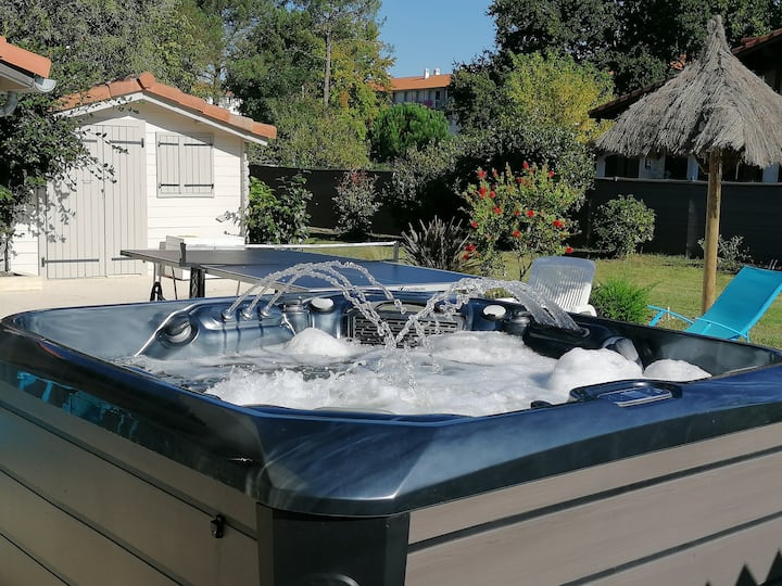 Maison à L'océan 3* Spa/ Jardin/parking Privés - Mimizan