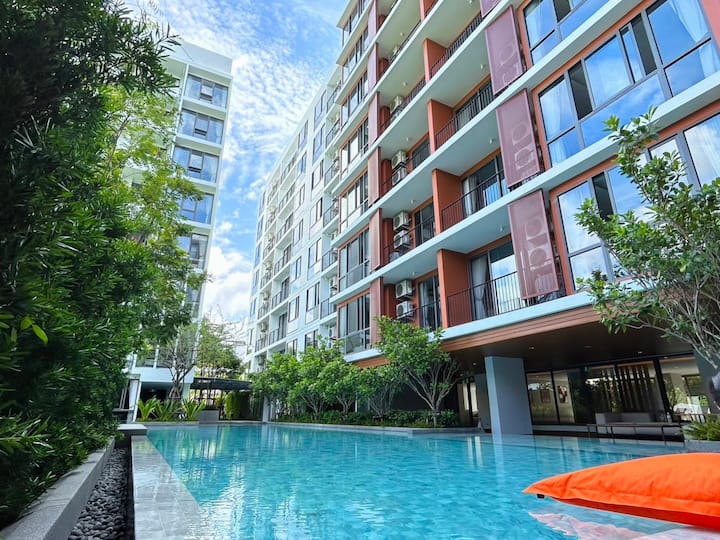 •Cozy 1bed/sukhumvit/bts Ekkamai/bus Terminal 适合长住 - Bangkok