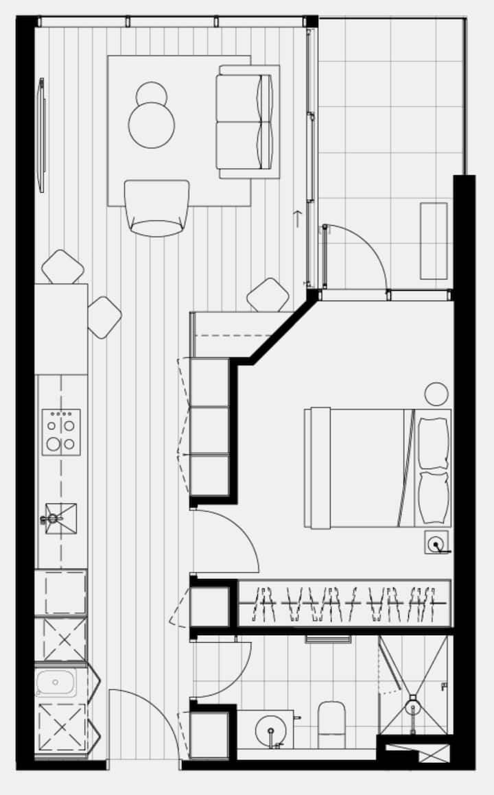 Arden Gardens - Modern & Cosy One Bedroom Apt - Brunswick