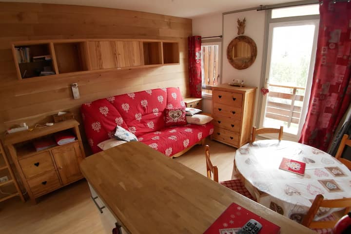 2 Alpes : Studio 4 Pers, Au Calme, Pied Des Pistes - Les Deux Alpes