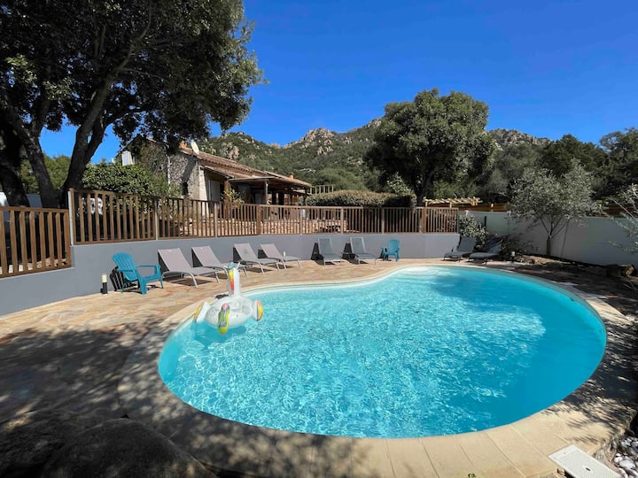 Villa Jade Avec Piscine Privée. - Plage de Palombaggia