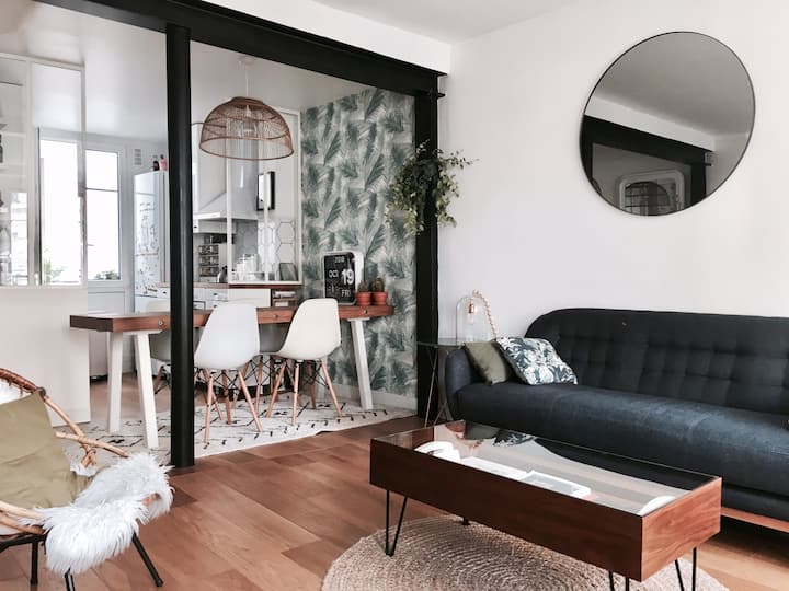Sunny Industrial Loft By The Canal - Paris