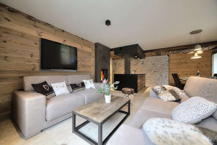 Appartement D'architecte Dans Ferme Traditionnelle - Les Contamines-Montjoie